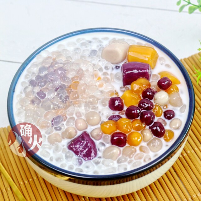 No-cooked small sago crystal balls ready to eat 1kg commercial milk tea ...