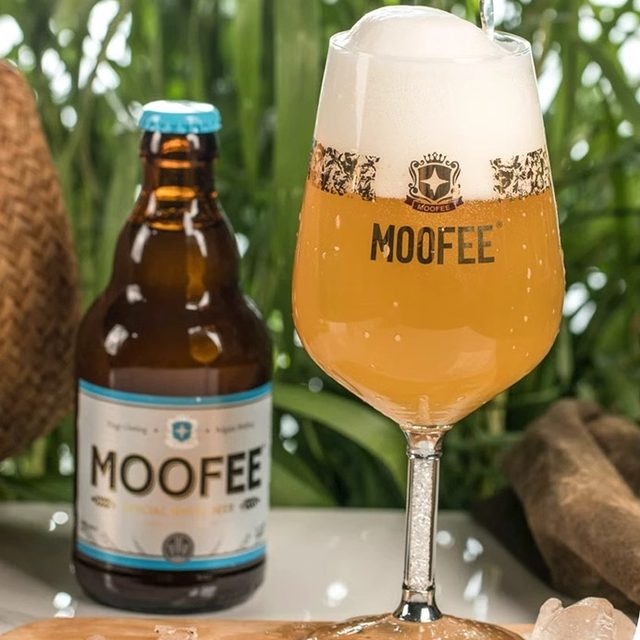 6 bottles of Belgian imported craft beer white beer MOOFEE wheat white ...