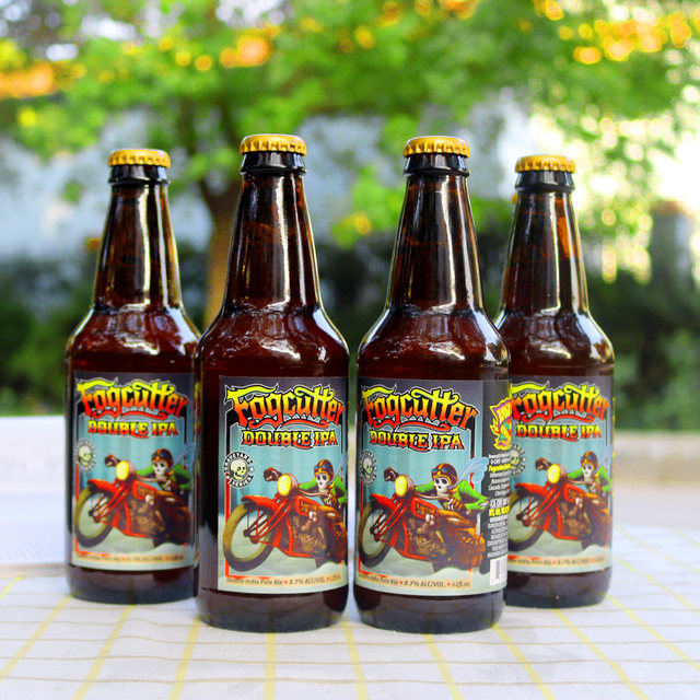 Combination Lost Coast Fog Cutter Double IPA American imported beer ...