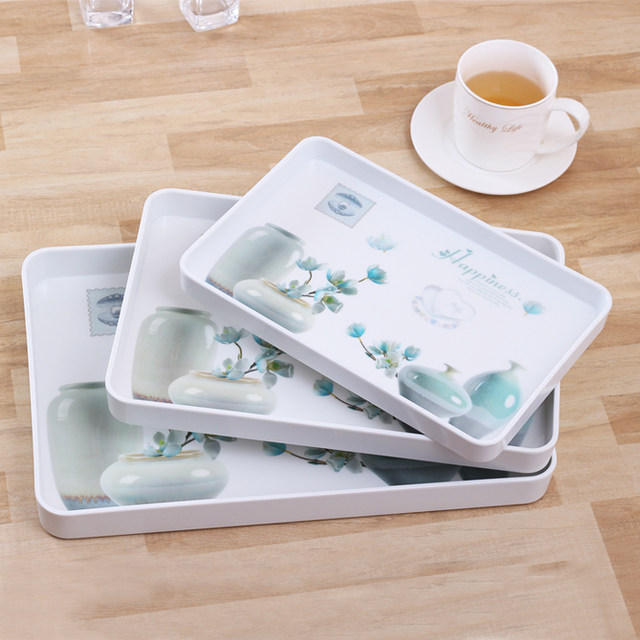 Tea tray tea tray pallet rectangular home -shaped water cup tea cup Tip ...