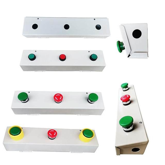 Punch press press button box switch control box two-hand operation ...