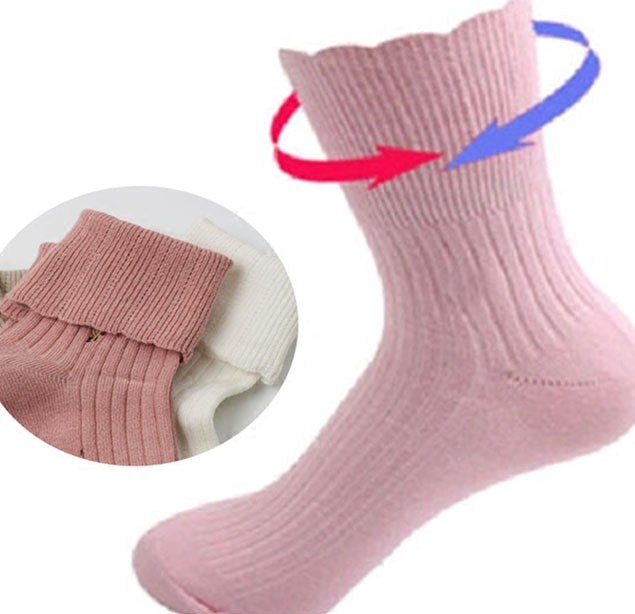 100% cotton women's loose socks, pregnant women's mid-calf socks, loose ...
