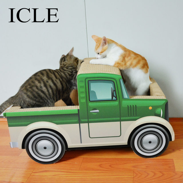 Cat grabbing car cat nest Cat cat school bus cat's claw board plus hard ...