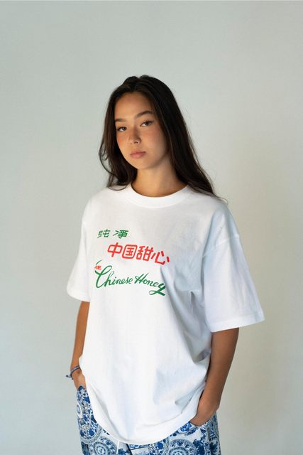 Pure Chinese sweetheart short-sleeved T-shirt PURE CHINESE HONEY TEE ...