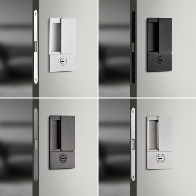 Italian minimalist bedroom magnetic door lock home indoor handleless ...