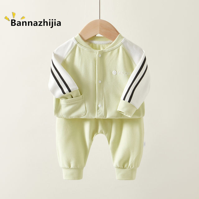 Infant and toddler pure cotton sports suit for boys and girls in spring ...