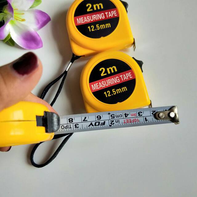 2M box ruler boutique steel roller customized tension ruler measurement ...