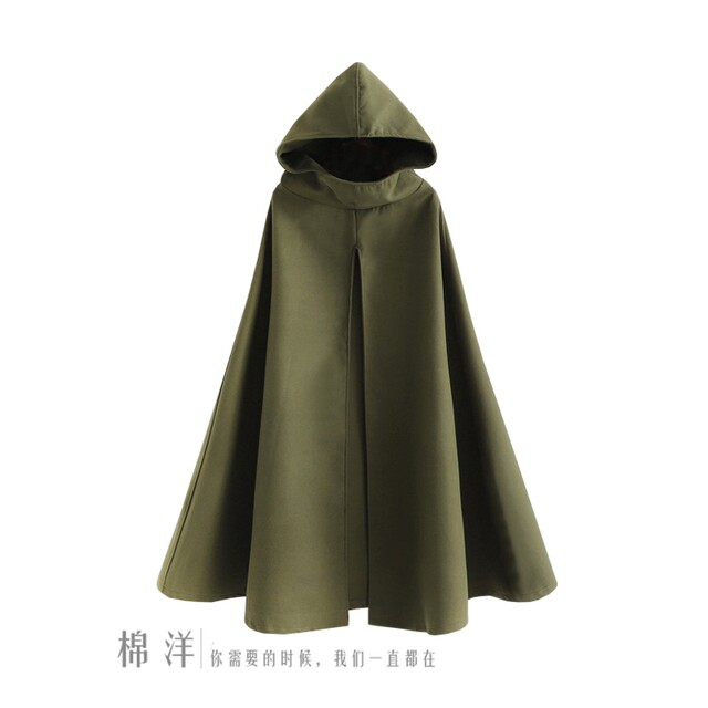 Niche loose split Dark Trench Cloak Cloak Personalized Mysterious ...