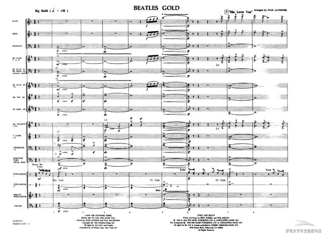 GY3078 (Level 3.0) The Beatles Selection (4 pieces) Beatles Gold Wind ...