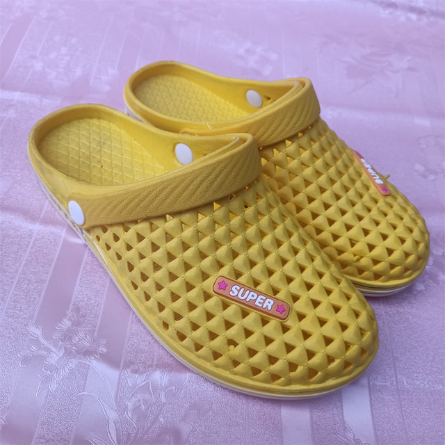 Women's sandals dual-purpose bag-toe mesh breathable medium heel soft ...
