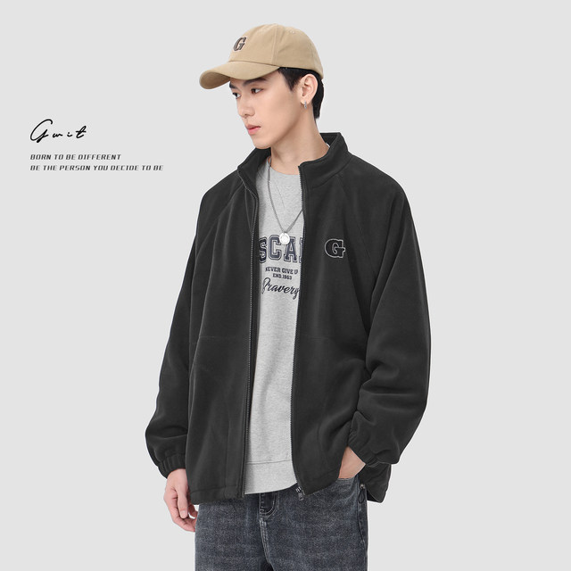 Gwit American high street heavy shook fleece velvet autumn and winter ...