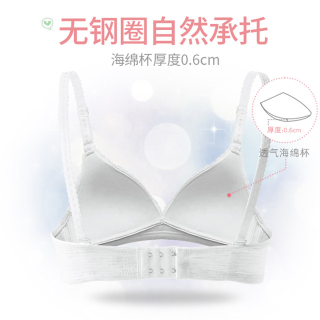 Japanese girl lace bra without steel ring push-up shaping underwear ...