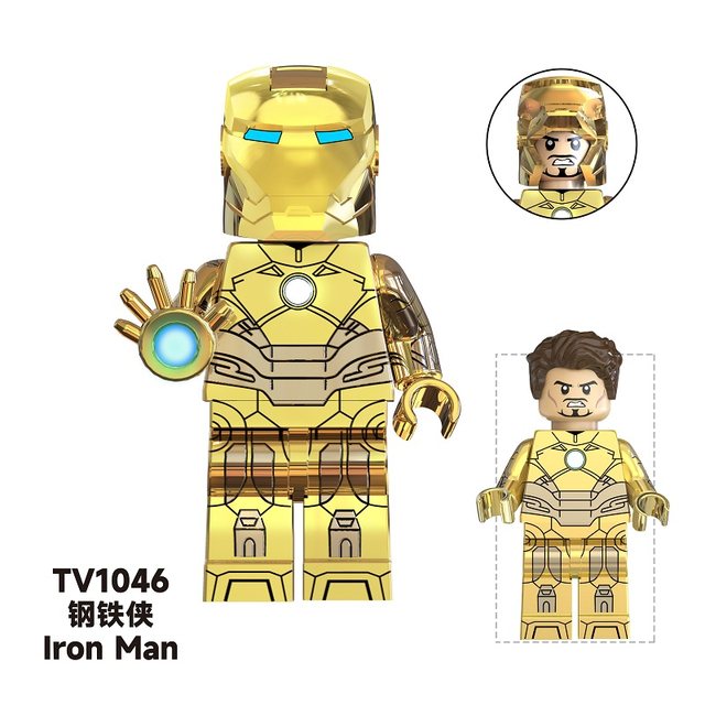 TV6206 Avengers Marvel Superhero Rocky 2 Iron Man assembled building ...