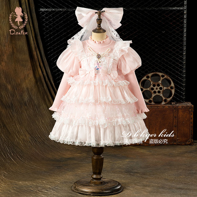 D.BKYER Bingxue Qiyuan Esha Princess Skirt Girls Autumn and Winter 2024 ...