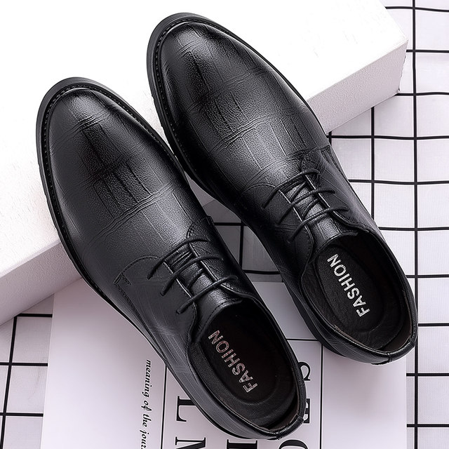 2025 Groom wedding wedding photos, giged shoes, increase men's British ...