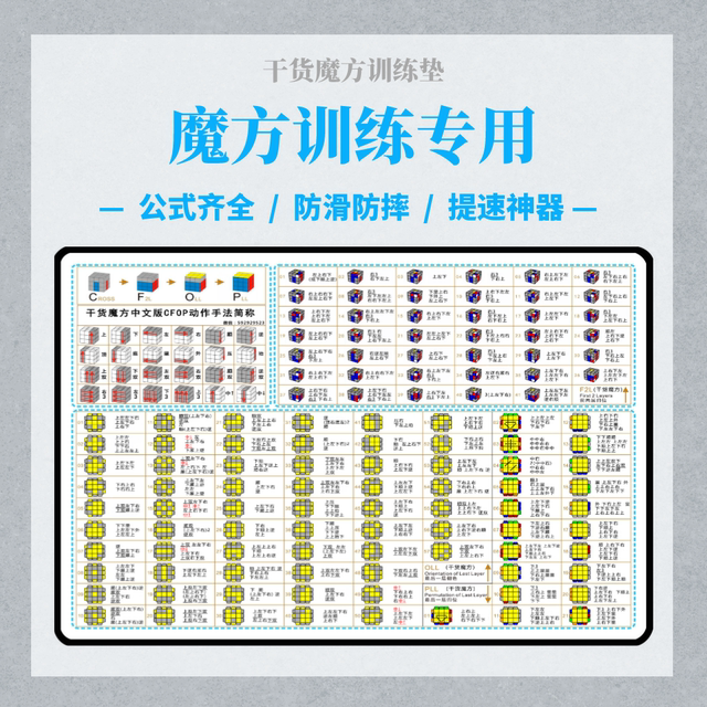 Dry goods Rubik's Cube Chinese version CFOP training table mat children ...