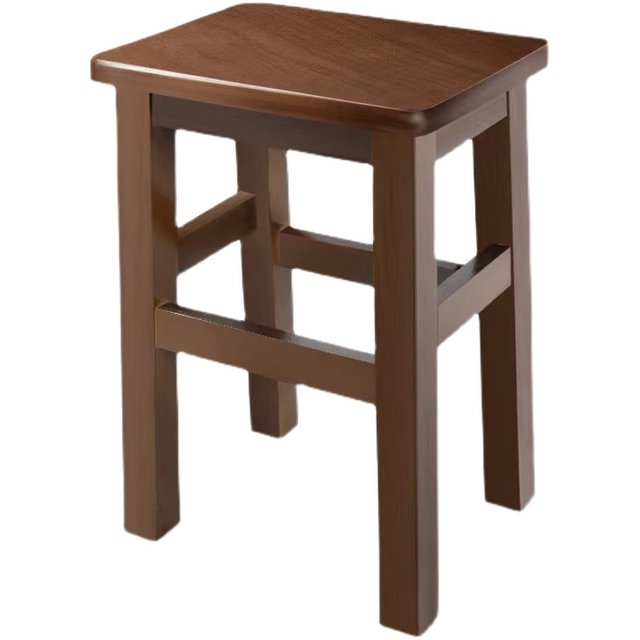 Pure solid wood stool catering school factory workshop stool 45cm high ...