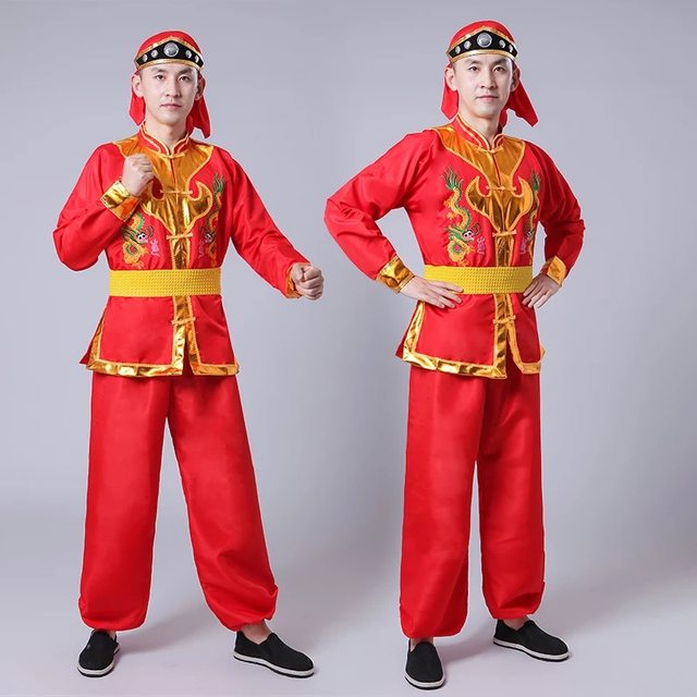 New style of powerful gong and drum costumes, performance costumes ...
