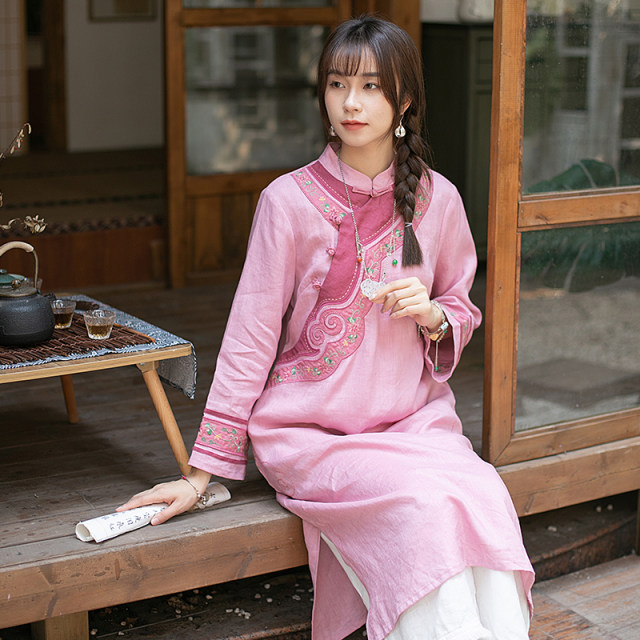 Yuanzhen Spring and Summer Qing Dynasty costume retro costume female ...