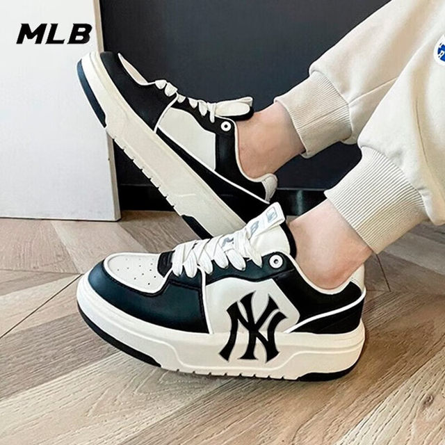 MLB Senior Shoes Men's Women and Women NY retro sports shoes thick ...