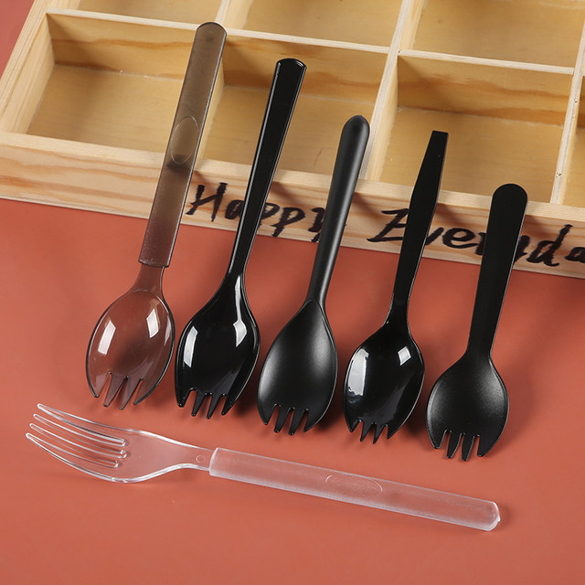 Disposable spoon plastic separately packaged soup spoon KFC, takeaway ...