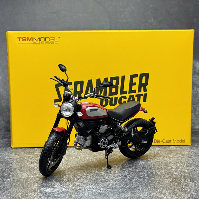 1:12 TSM Ducati Self-Travel Scrambler Classic 803cc 2015 Motorcycle Model