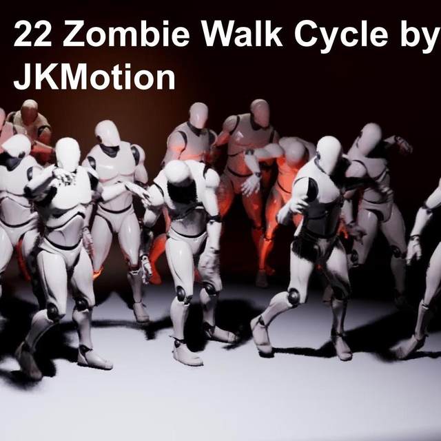 UE5 Unreal 5 22 Zombie Walk Motion Pack by JKMotion zombie walking ...