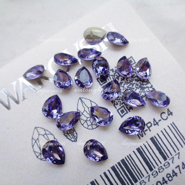 Sharp bottom Austrian water drop 4320 model about 8*6MM DIY crystal ...