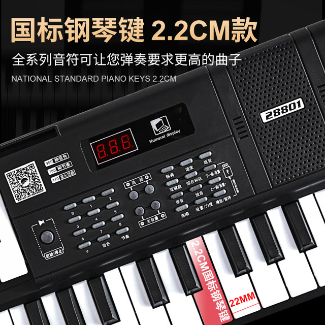 Double -row keys 88 -key electronic piano children's beginner adult ...