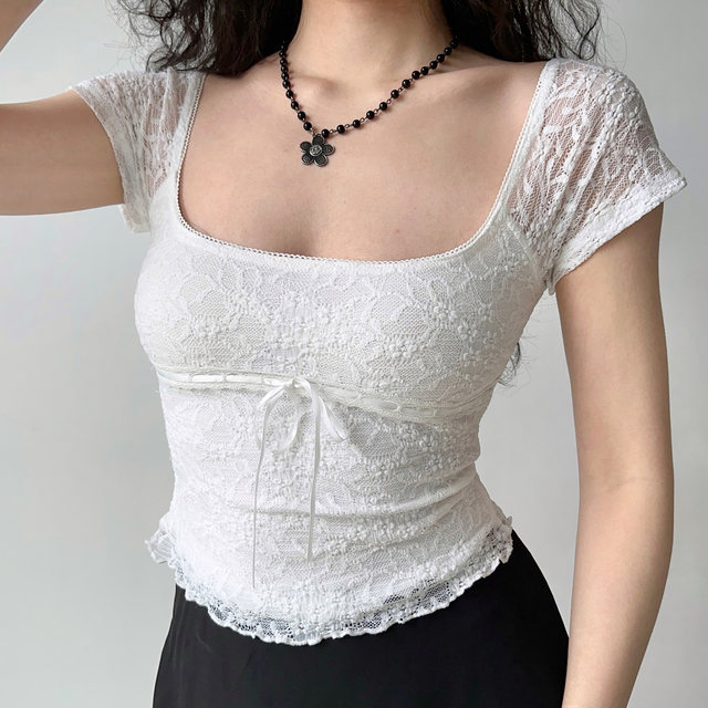 GO GIRL Go homemade European and American style retro lace lace side ...