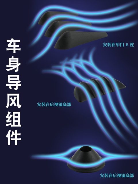 Cars reduce wind resistance decorative strips rearview mirror reduce ...