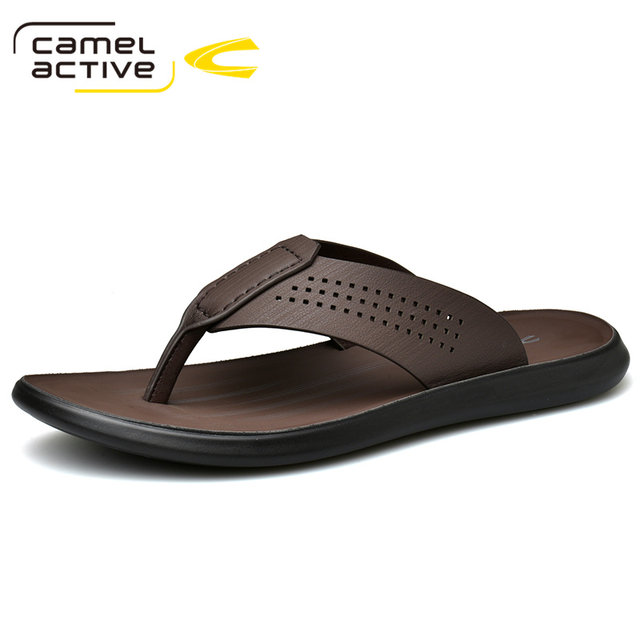 German camel dynamic flip flops men's 2025 summer new slippers genuine ...