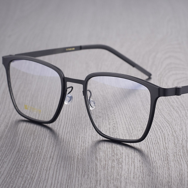 Big face wide -faced men without screw glasses, super light elasticity ...