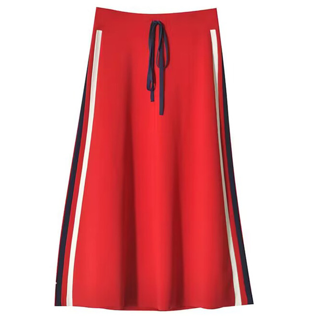 Boxer skirt women's spring and summer fashion high -waist A -line skirt ...