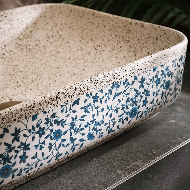 Countertop basin splash-proof small size bathroom balcony wash basin ...