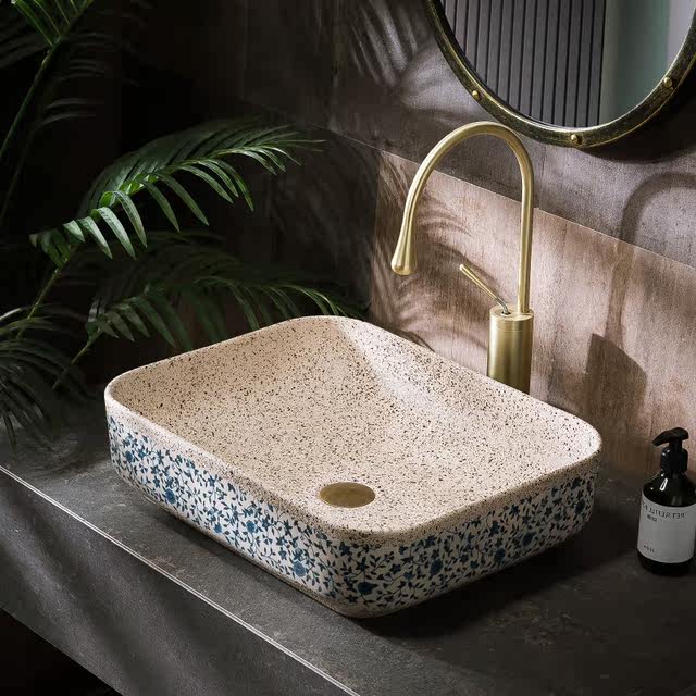 Countertop basin splash-proof small size bathroom balcony wash basin ...
