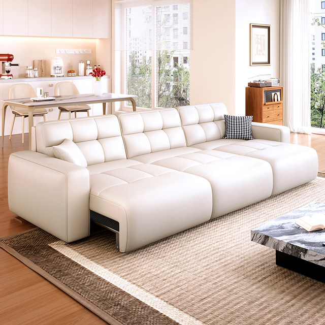 Electric sofa function genuine leather living room adjustable, wading ...