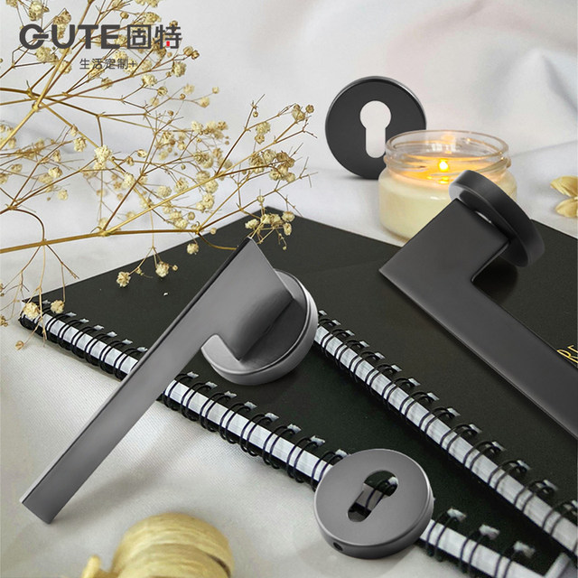 Gutemen lock bedroom indoor door lock quiet magnetic lock with Nordic ...