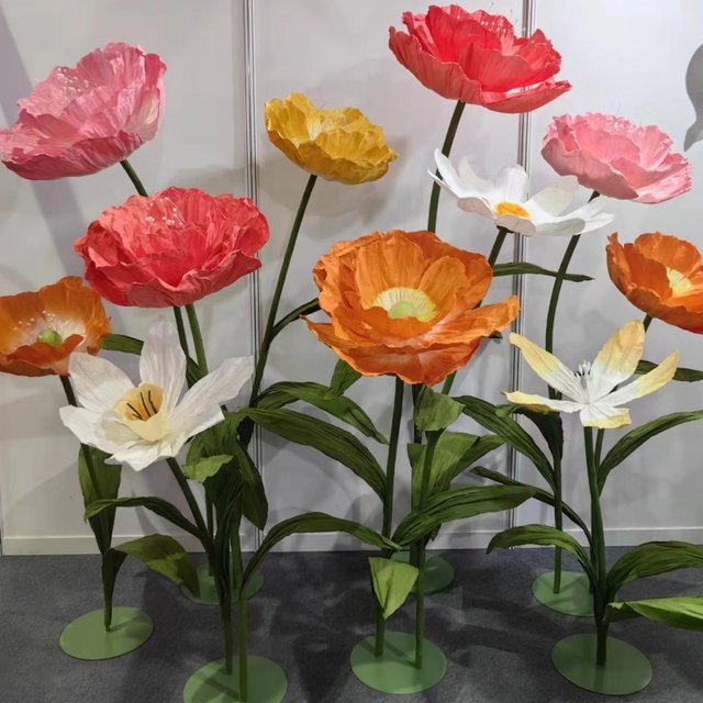 Paper flower poppy suit wedding props lily of the valley simulated ...