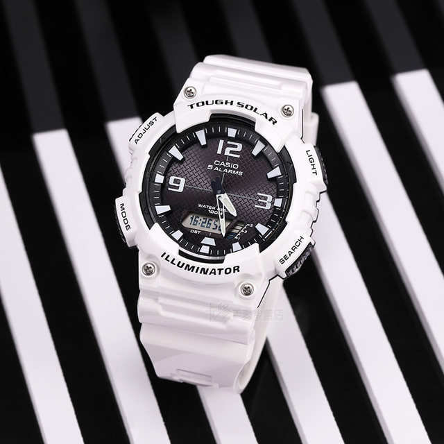 Casio CASIO watch male student Oreo solar sports waterproof electronic ...