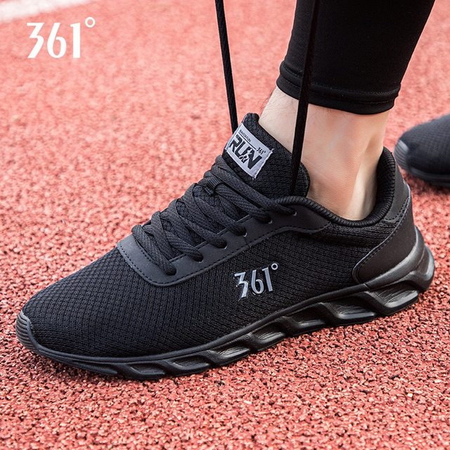361 men's shoes running shoes summer 361 degrees gray mesh shoes ...