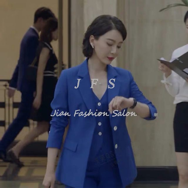 JFS new Chen Shu, the same temperament slim suite workplace workplace