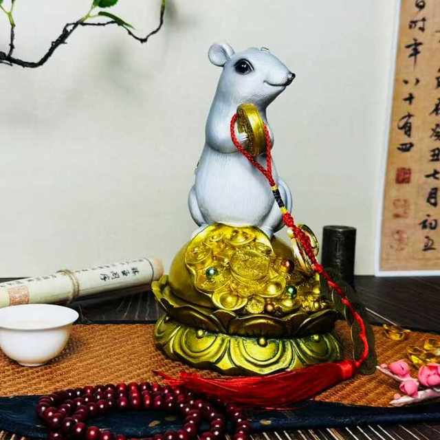 Gray Family Fairy Mouse Display Mouse Mouse True Statue of the Five ...