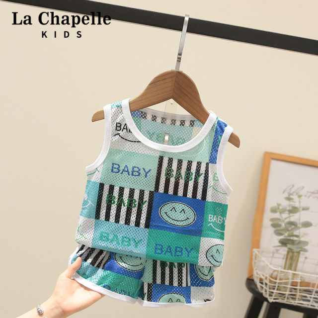 La Chapelle Children's Summer Vest Set 2025 New Boys Baby Mesh Quick ...