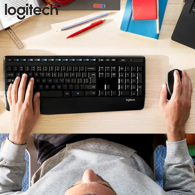 Logitech MK345 wireless keyboard and mouse set Desktop computer home ...