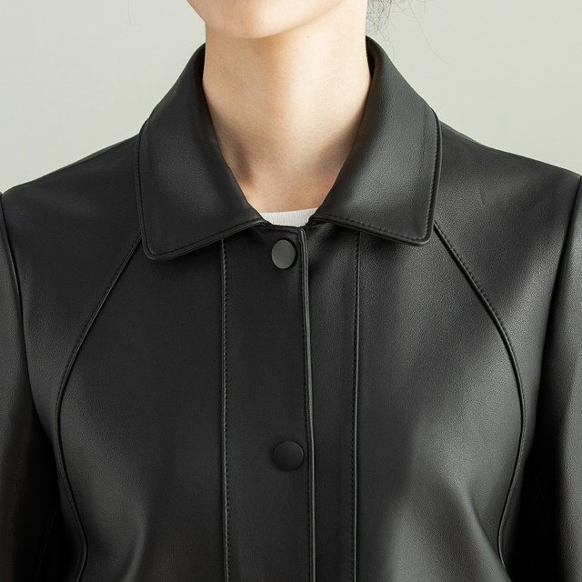 Genuine leather jacket 2025 new spring and autumn middle-aged mother ...