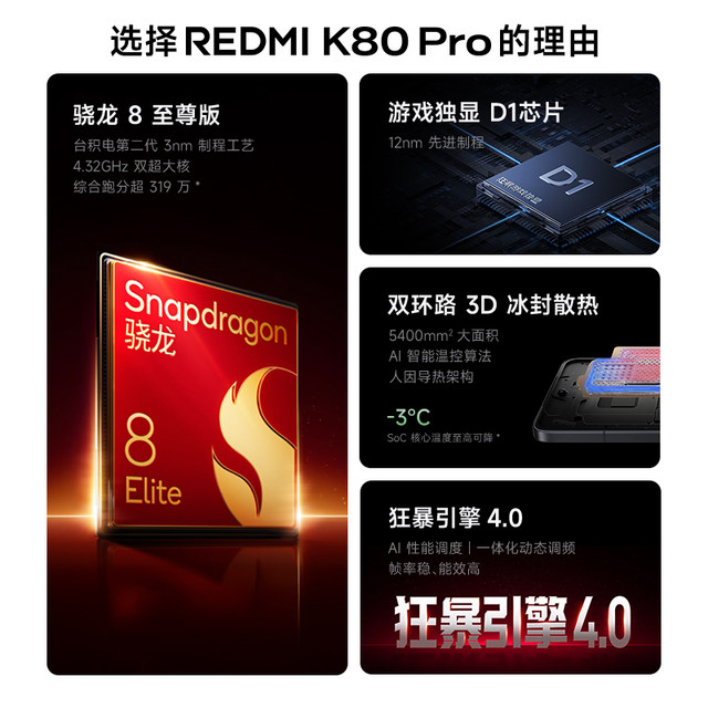 Redmi K80Pro Redmi K80Pro official flagship store game photo student Xiaomi mobile phone Redmi ...