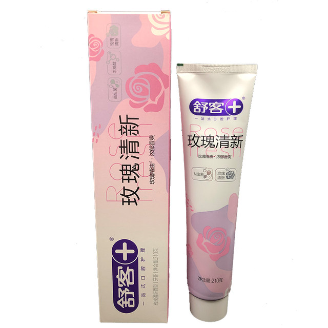 Shuke rose fresh toothpaste probiotics 210g two large capacity xylitol ...