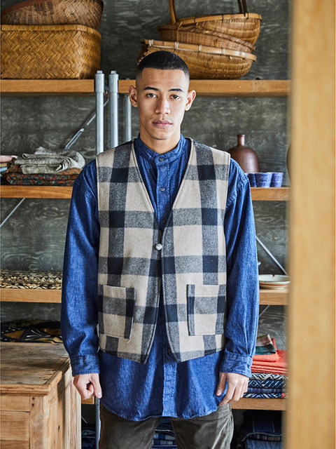 Orgenty classic two-sided one buckle western vest vest autumn and ...