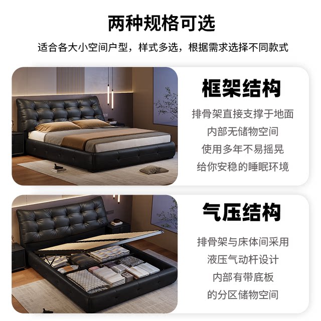 Blue ideal big black bear black leather bed meaning minimalist internal ...